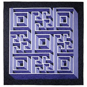 Purple Maze Quilt 84" x 84"
